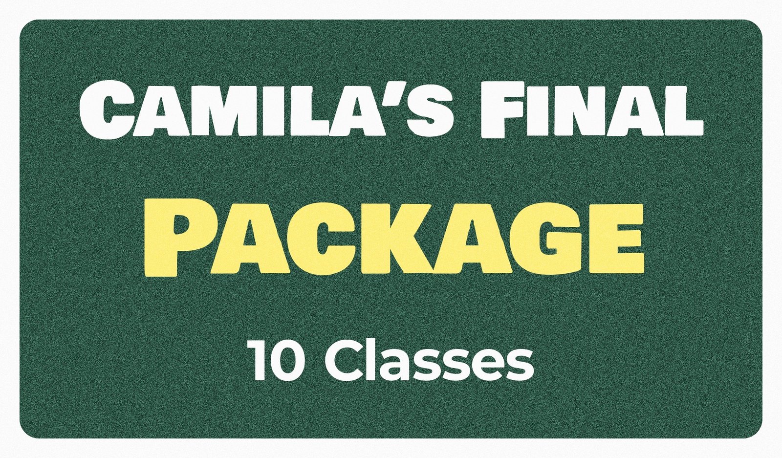 Camila's Final Package (10 Private Classes with Camila) - The Brazilian ...